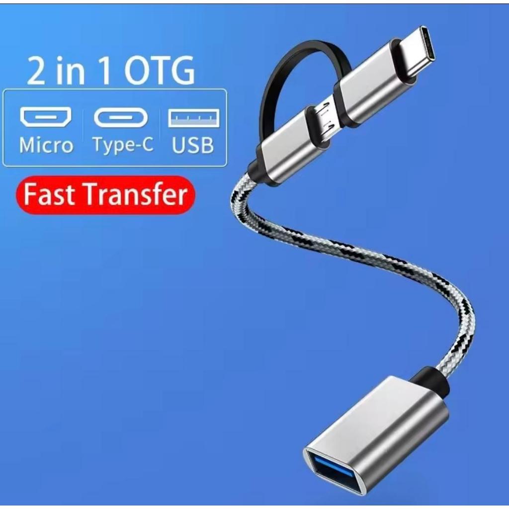 Jual Kabel Data Otg 2IN1 Micro Type C FAST TRANSFER - Mobile Phone OTG ...