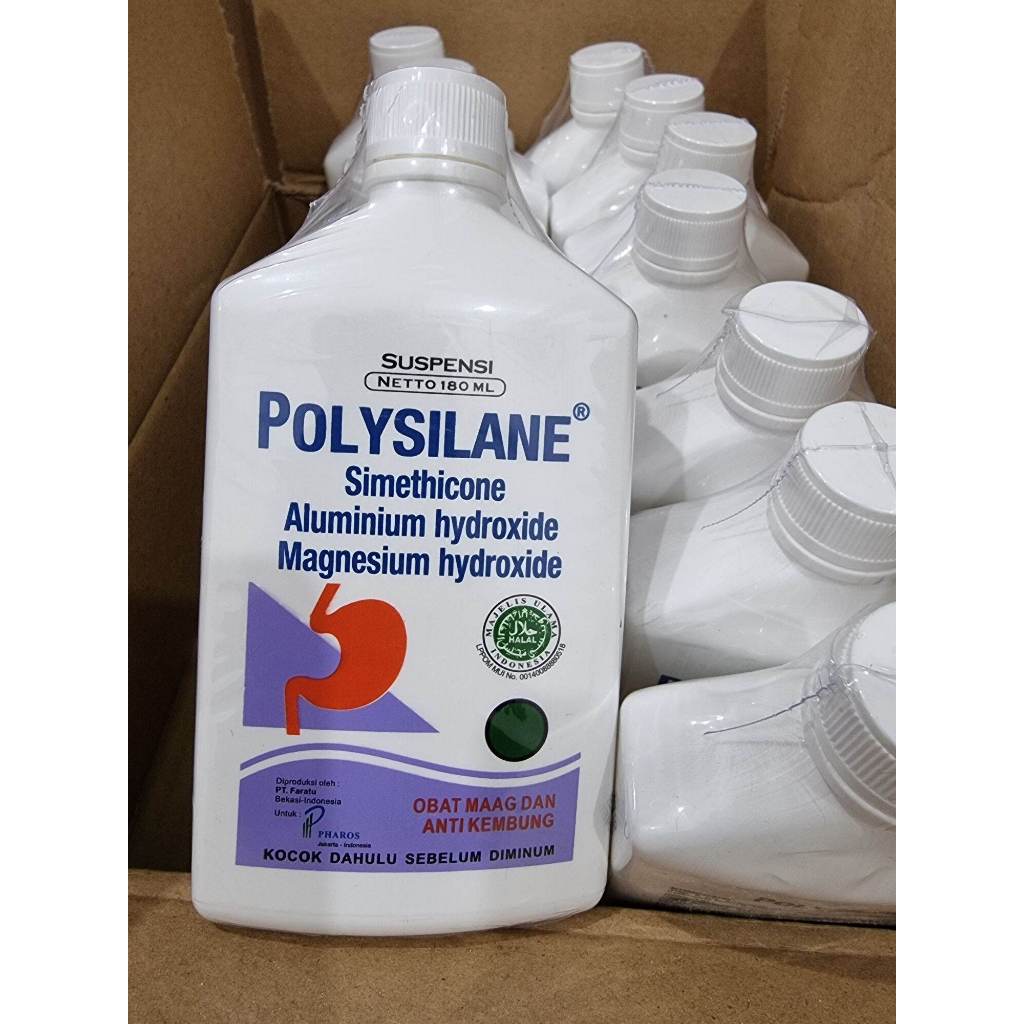 Jual Polysilane Cair - Obat Sakit Maag - Anti Kembung 180 ml | Shopee ...