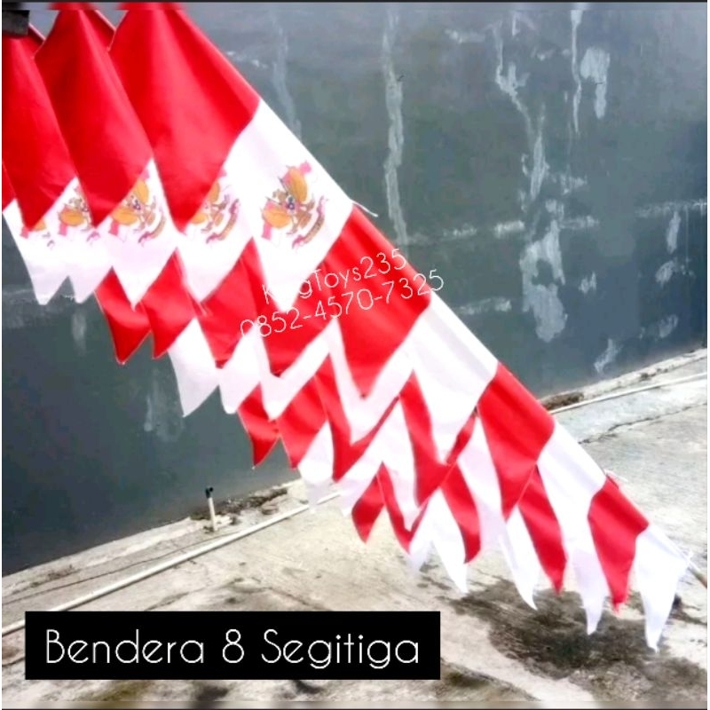 Jual Bendera Merah Putih Indonesia 17 Agustus Segitiga Umbul Umbul2 Panjang Tinggi Garuda ...