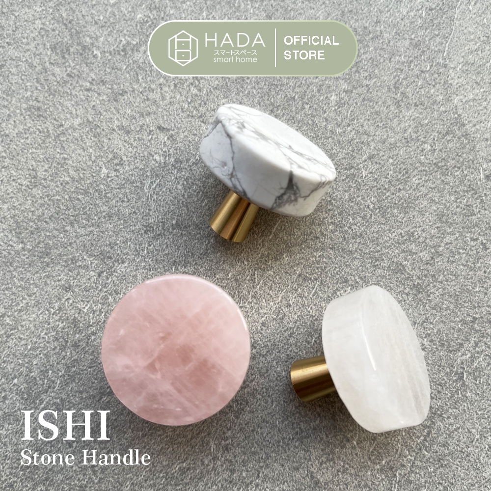 Jual [HADA] ISHI Stone Handle Bentuk Bulat Batu Marmer Mewah Elegan ...