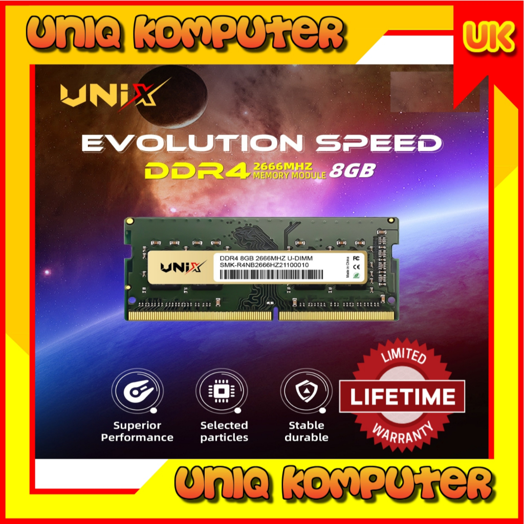 Jual DDR4 8GB UNIX PC 2666 RAM LAPTOP GARANSI RESMI | Shopee Indonesia