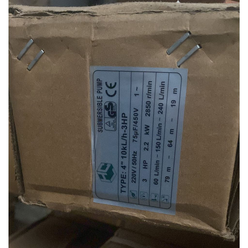 Jual 3HP - HCL SUBMERSIBLE PUMP 4" SDM 10/13 - 3HP OUTPUT 2" 2200 Watt ...