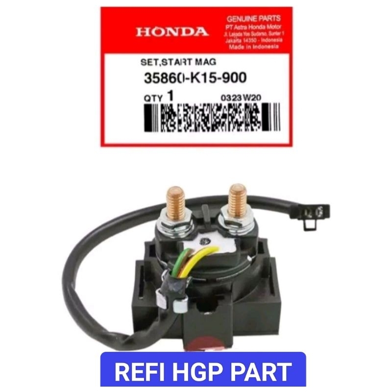 Jual 35860-K15-900 SWITCH RELAY BENDIK STATER STARTER PLUS KARET CBR CB ...