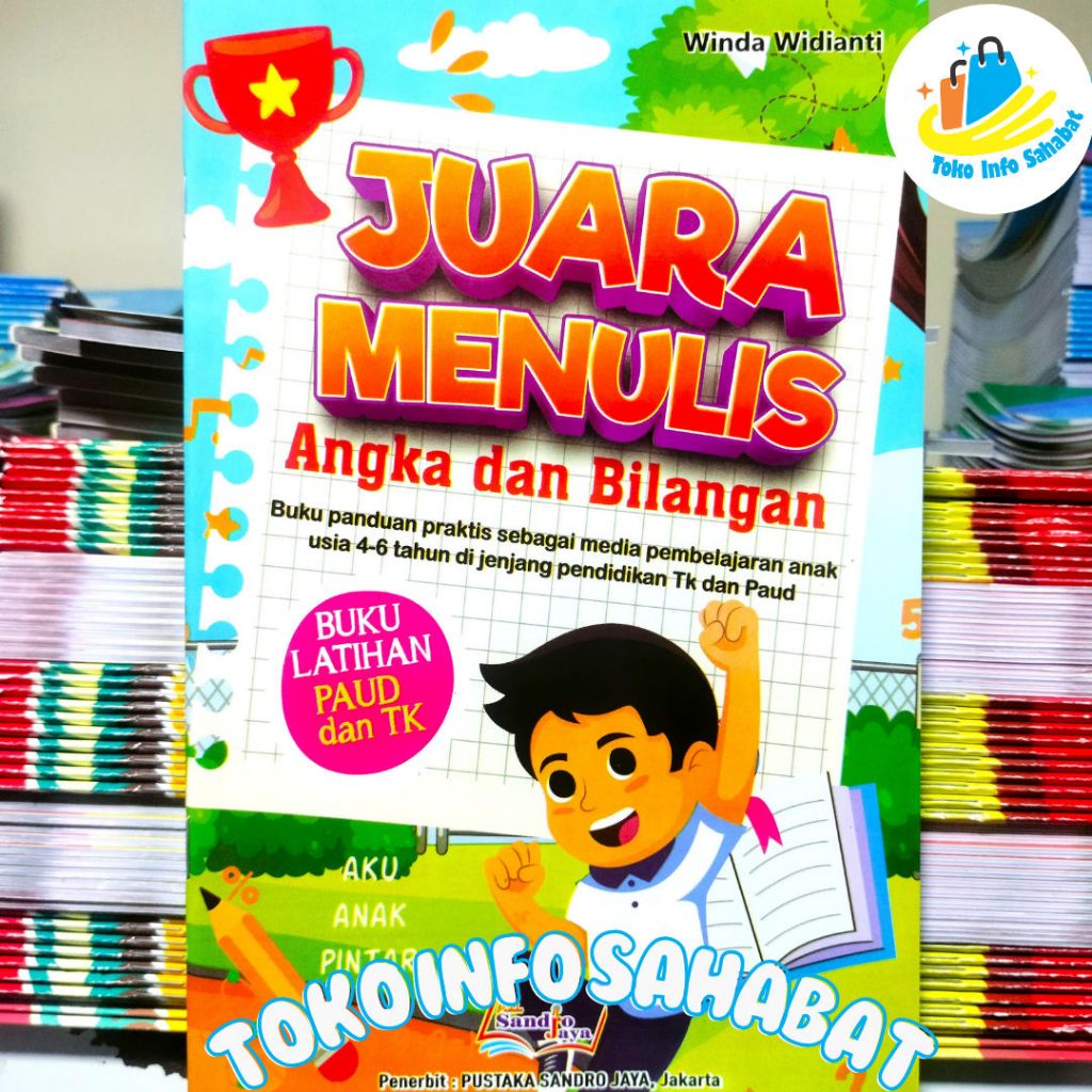 Jual Buku Latihan Juara Menulis Angka Dan Bilangan Pustaka Sandro ...