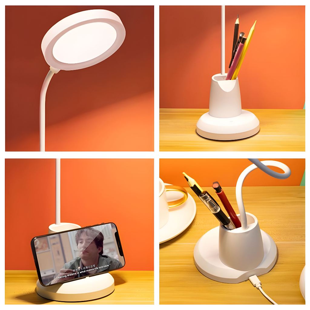 Jual HZSUM LENTIVEN Lampu Baca LED Portable Meja Belajar Tricolour ...