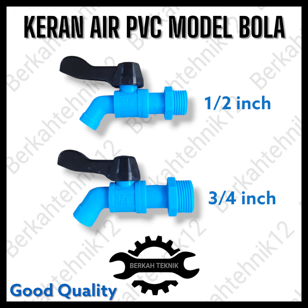 Jual Keran Air Taman PVC 1/2" Dolphin, Kran Air 3/4 inch Engkol MODEL ...