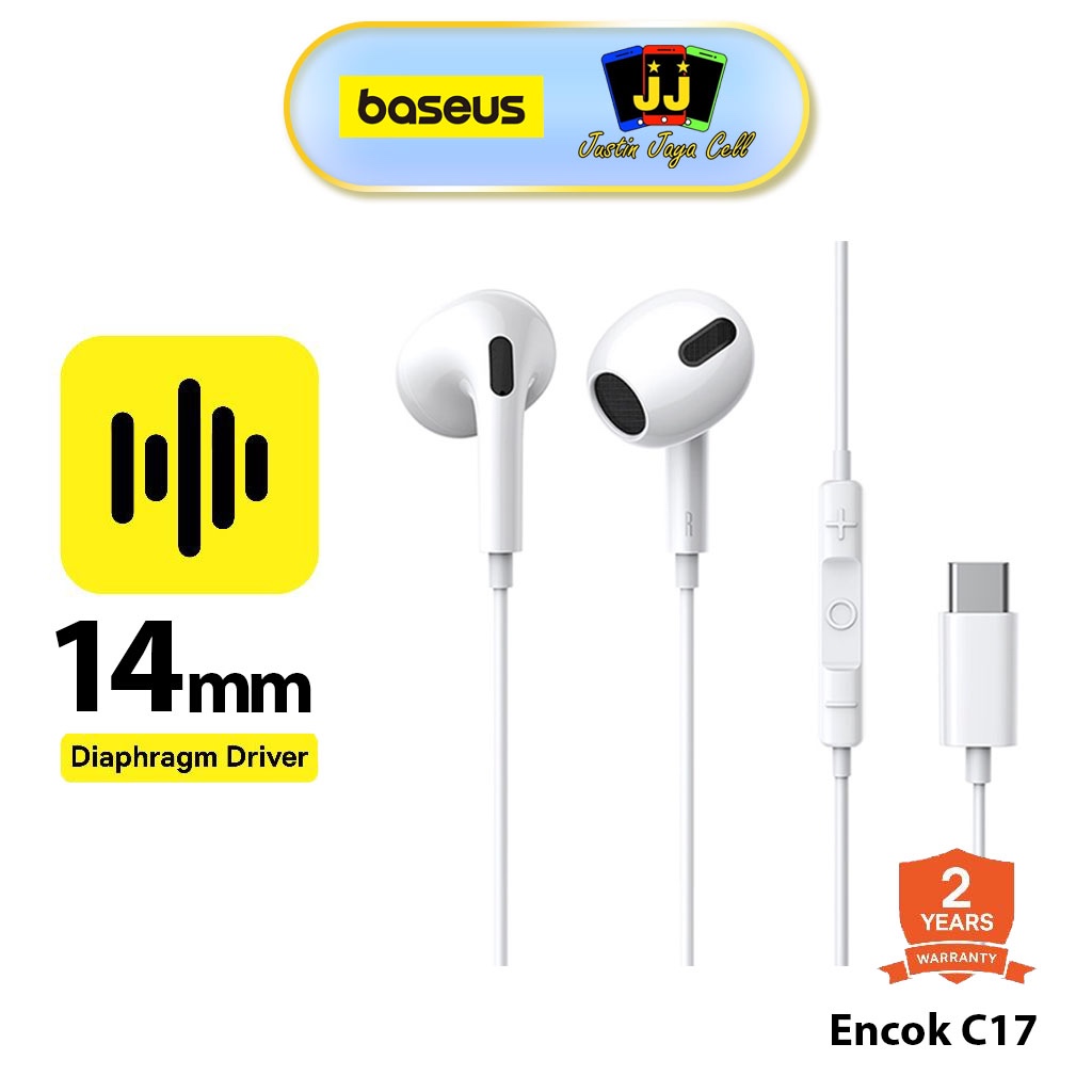 Jual Baseus Encok C17 Headset Handsfree Type-C Wired Earphone Mic Garansi Resmi Baseus Indonesia ...
