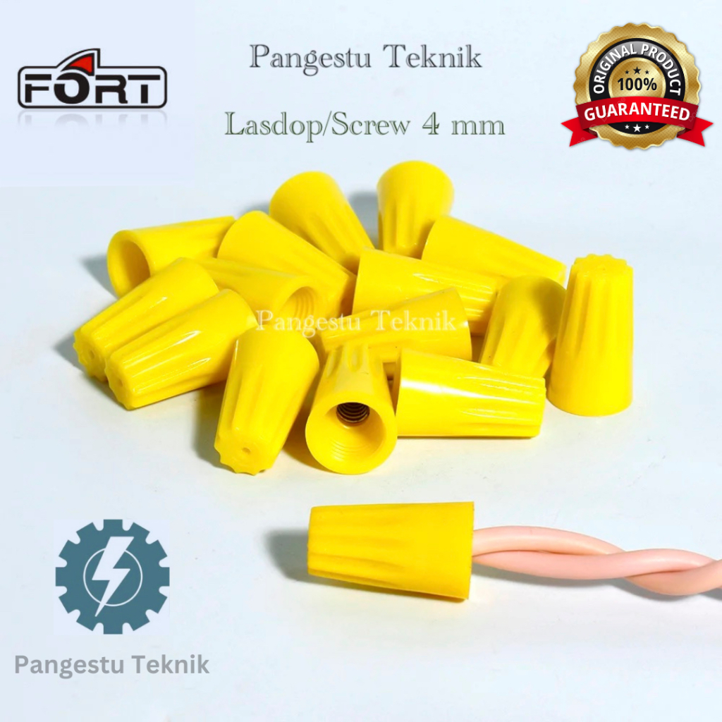 Jual Fort Lasdop 4 mm Sambungan Kabel / Konektor Kabel Screw Sekrup 4 ...