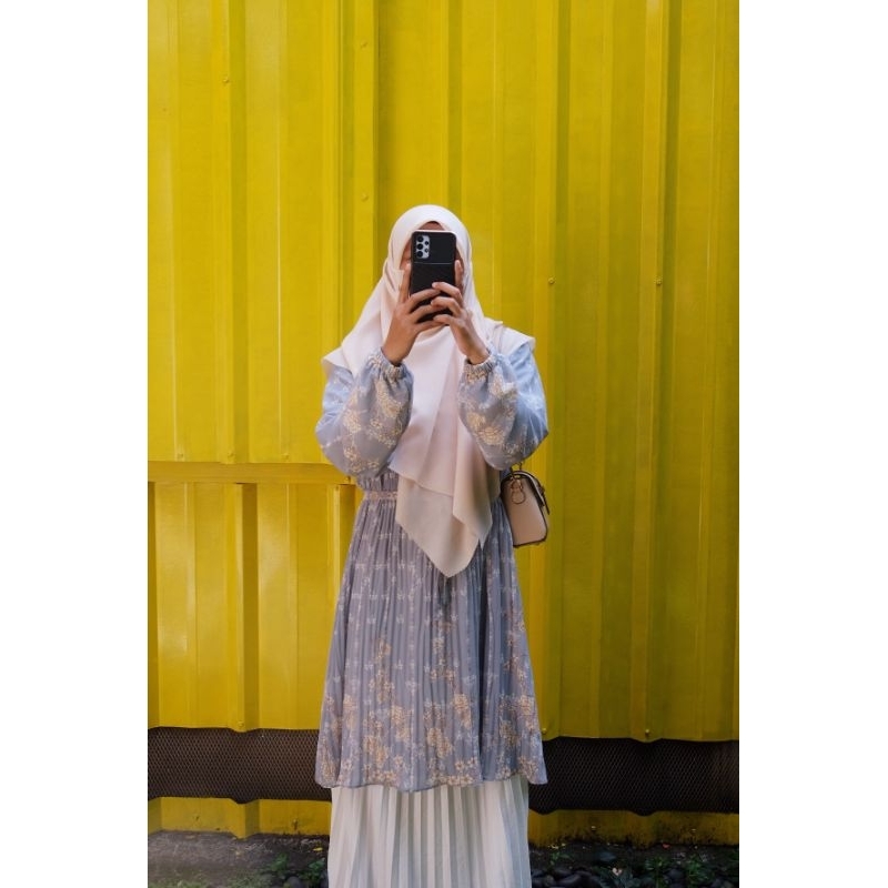 Jual Hafsoh Plisket Tunik Mahafa by June | Shopee Indonesia