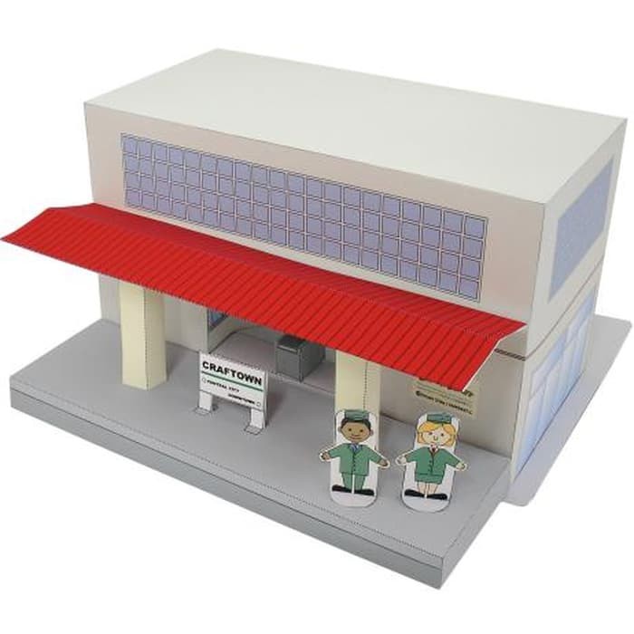 Jual Papercraft Diorama Stasiun Kereta Api DIY | Shopee Indonesia