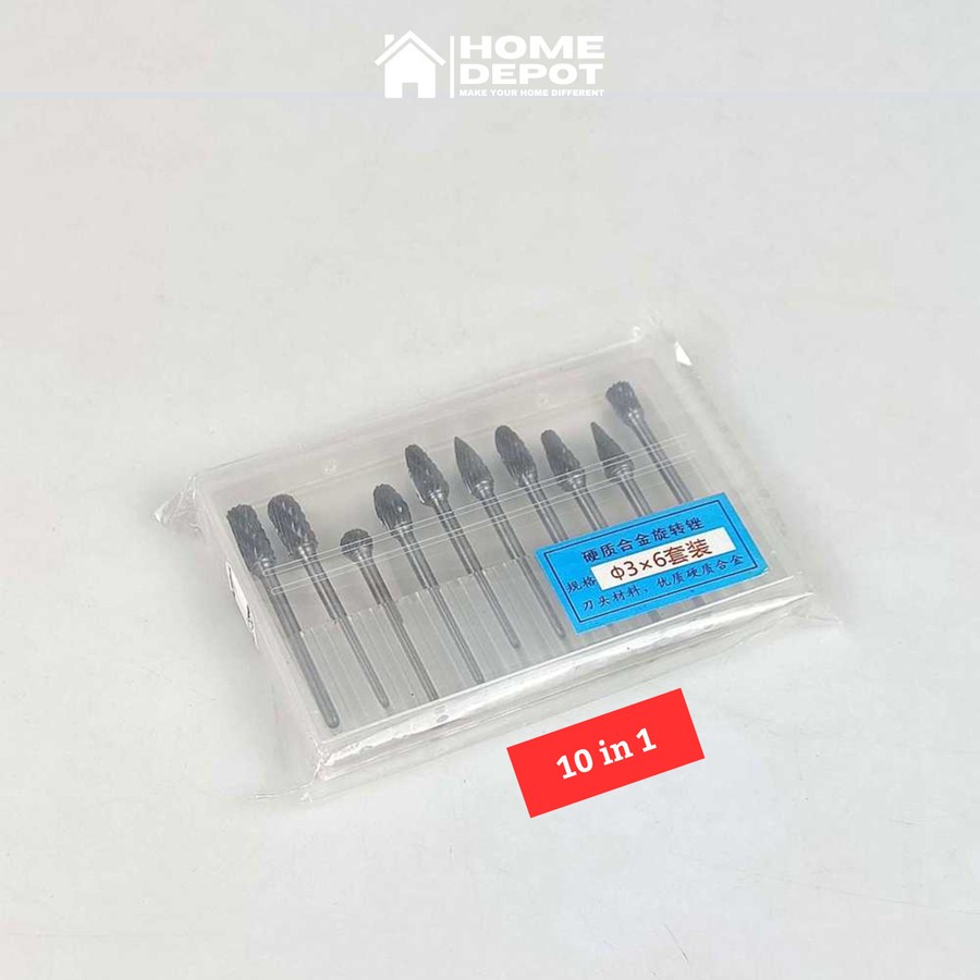 Jual Mata Bor Tungsten Carbide Cone Spiral 1/8 Inch 10 Pcs | Shopee ...