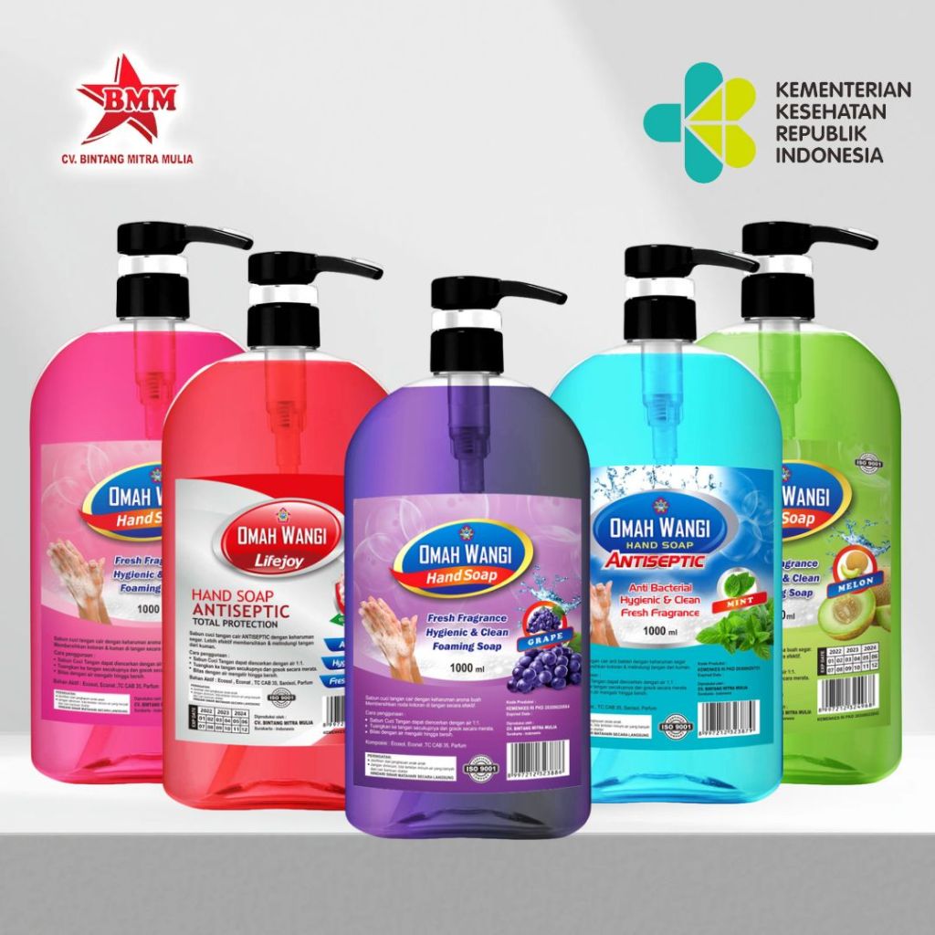 Jual Hand Soap Sabun Cuci Tangan Omah Wangi Antiseptic Kemasan Botol ...