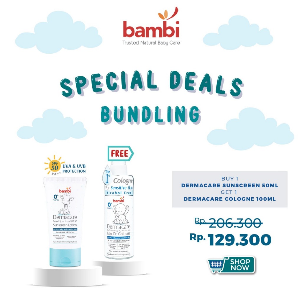 Jual Bambi Dermacare Broad Spectrum SPF 50 Sunscreen Lotion | Sunscreen ...