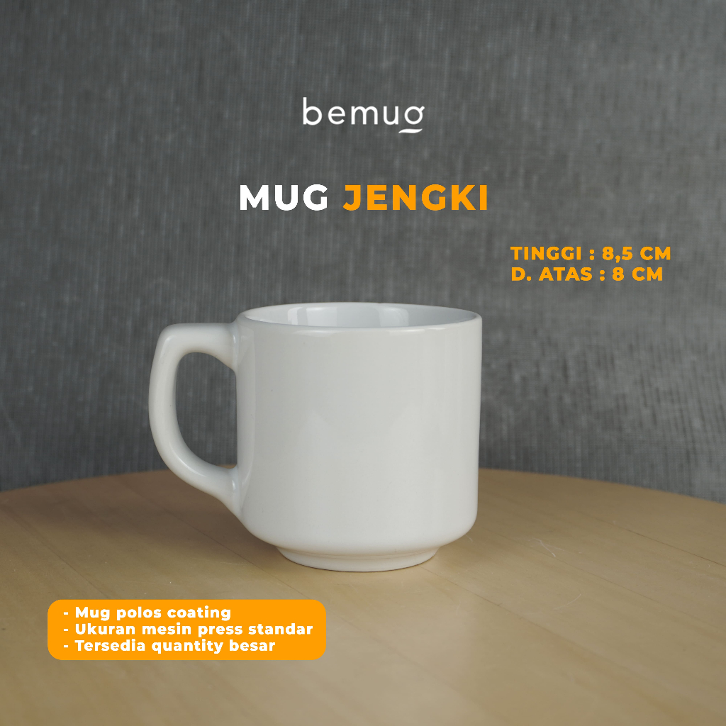 Jual Mug Jengki Polos Coating Sublim Press Digital | Shopee Indonesia