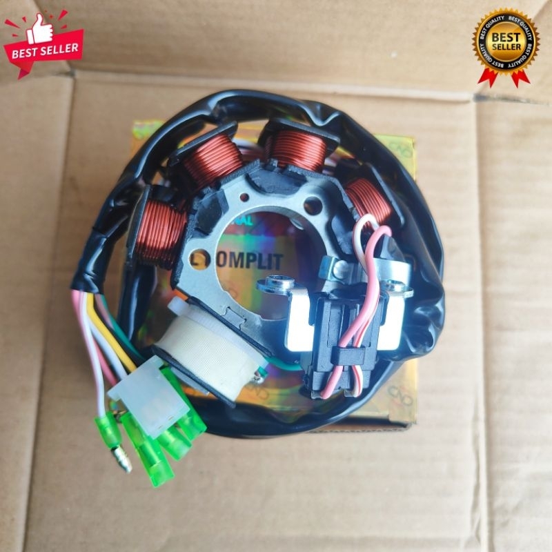 Jual Spul Spull Spoll Sepul Assy Stator Set Pulser Yamaha Scorpio 5BP DND | Shopee Indonesia