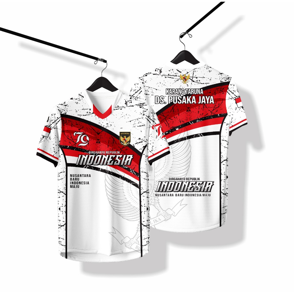 Jual baju garuda indonesia / jersey garuda indonesia / kaos merah putih ...
