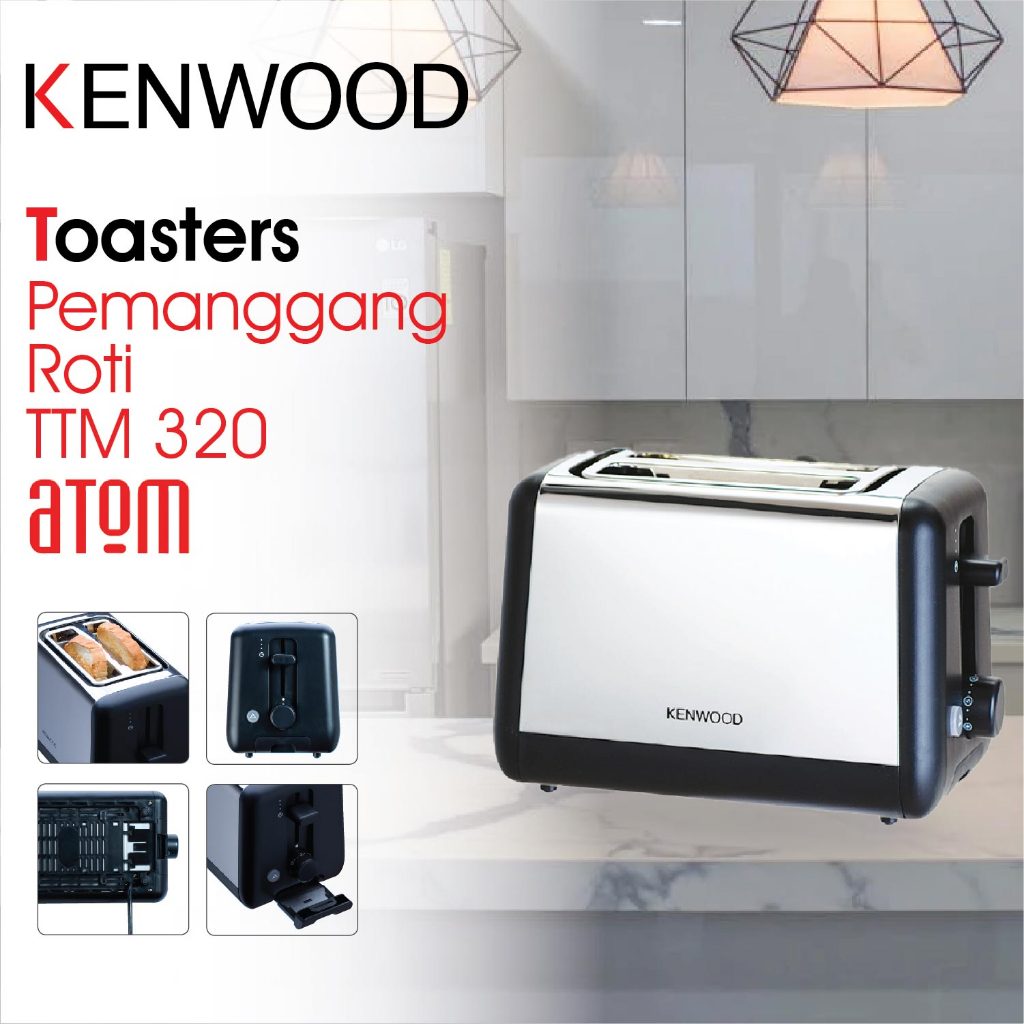 Jual KENWOOD - PEMANGGANG ROTI /TOASTER 2SL COMPACT ST/STL SILVER - TTM ...