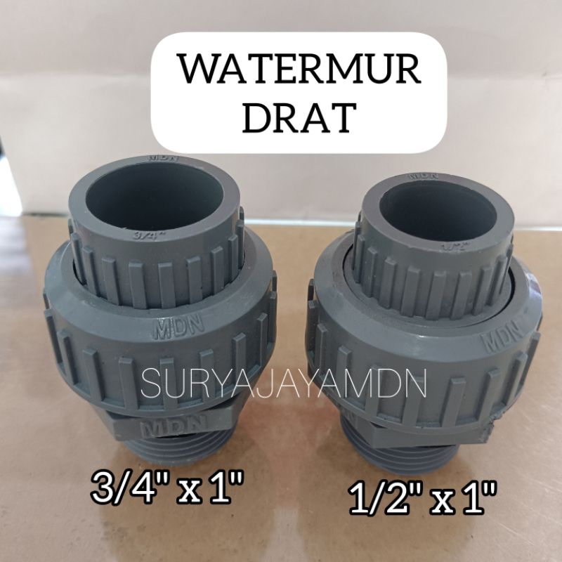 Jual WATERMUR / WATERMOOR DRAT LUAR MDN 1/2 X 1 INCH DAN 3/4 X 1 INCH ...