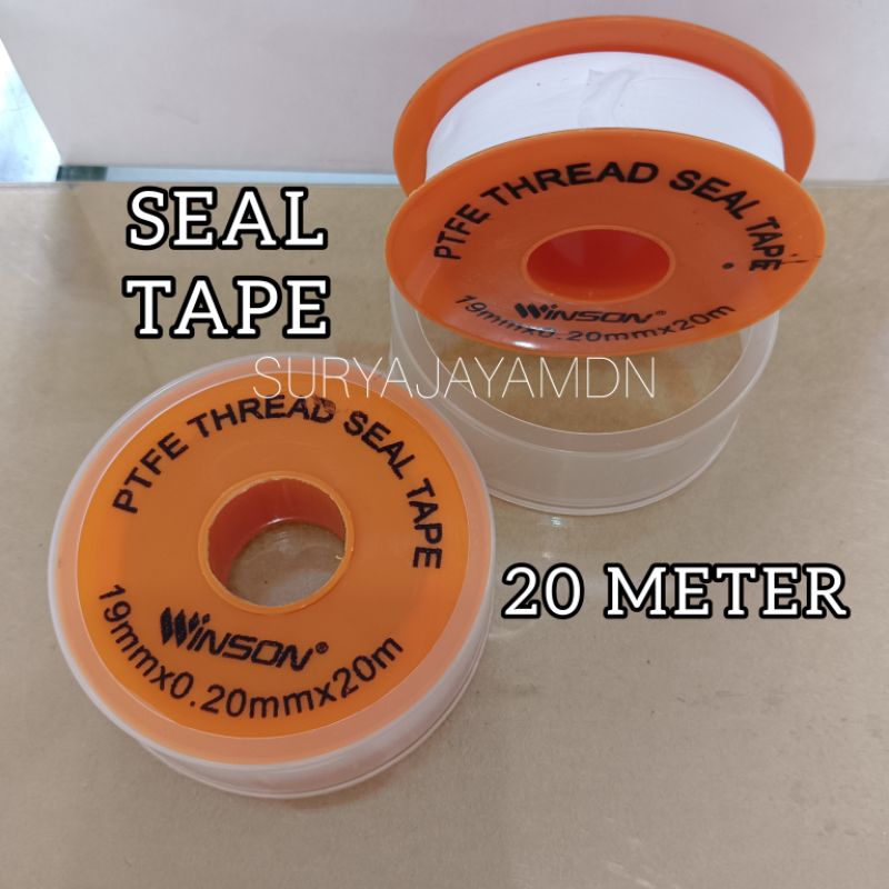 Jual SEAL TAPE JUMBO WINSON 20 METER / SELTIP ISOLASI KRAN PIPA WINSON ...