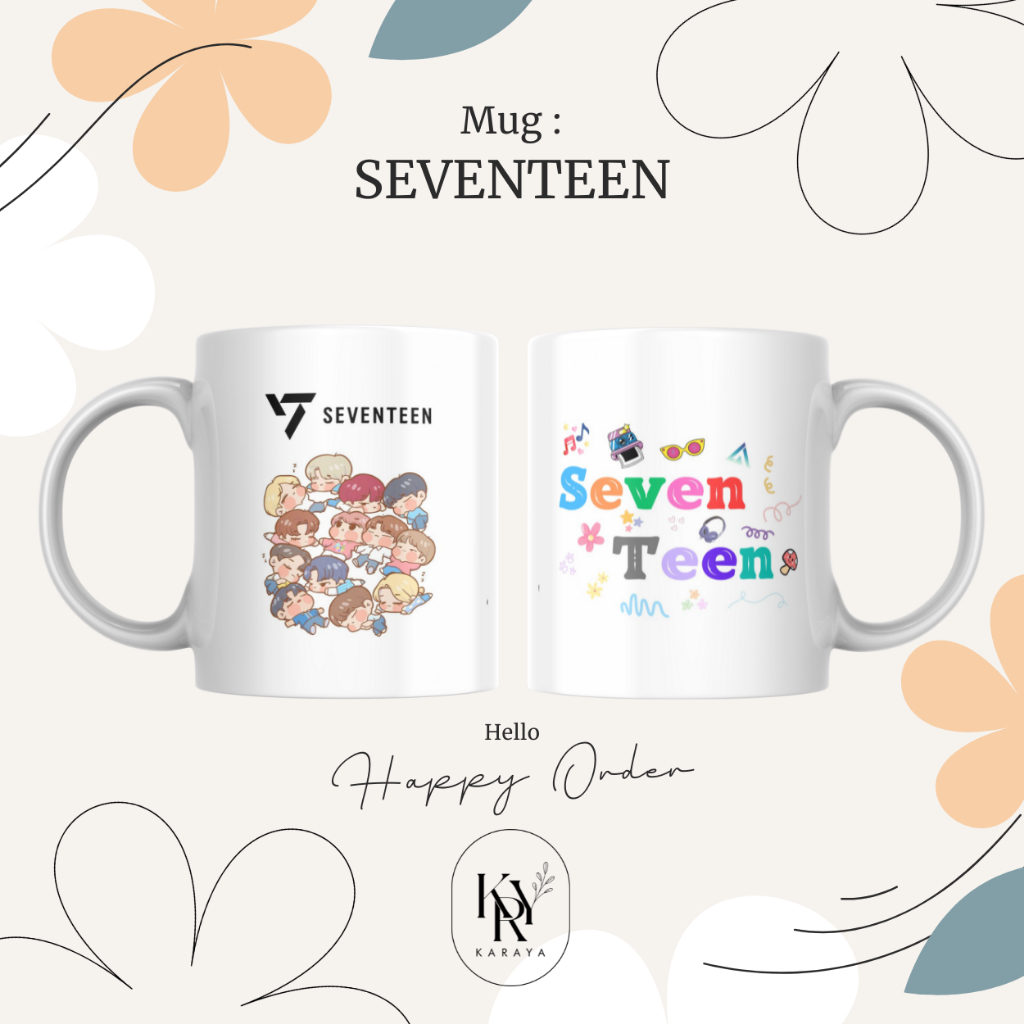 Jual GIFT MUG SEVENTEEN GELAS SEVENTEEN MUG KPOP KADO WISUDA KADO ULANG ...