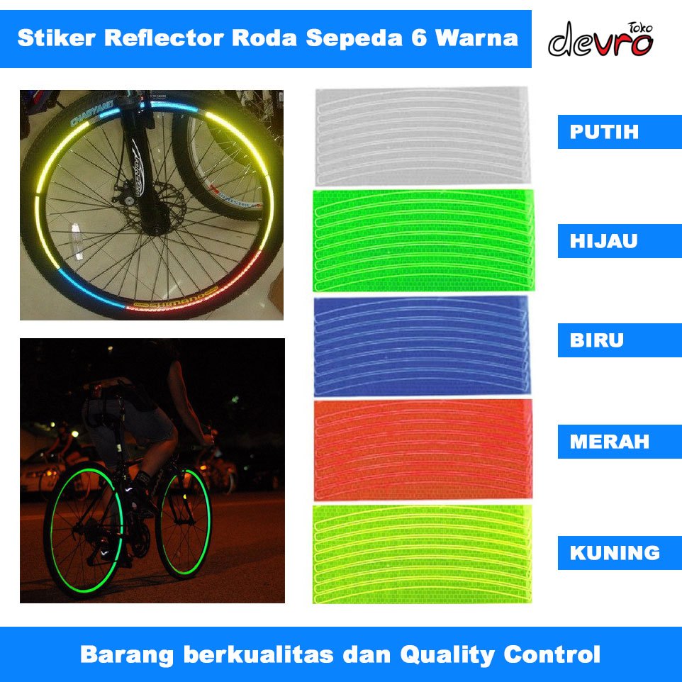 Jual Stiker Reflector - Stiker Roda Velg Sepeda Bicycle Wheel ...