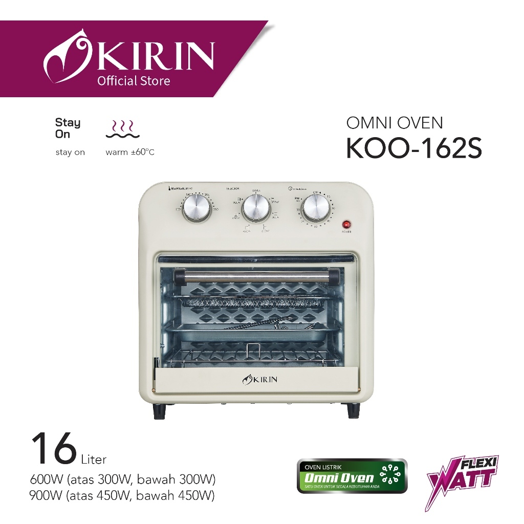 Jual KIRIN OVEN OMNI KOO FlexiWatt 16 Liter KOO-162S white | Shopee Indonesia
