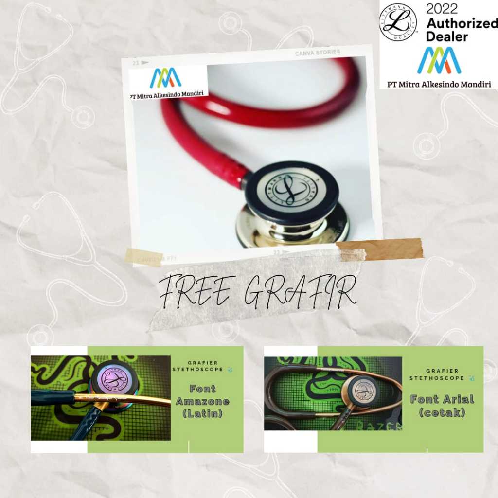 Jual 3M Littmann Stethoscope Classic III Burgundy Champagne - 5864 ...