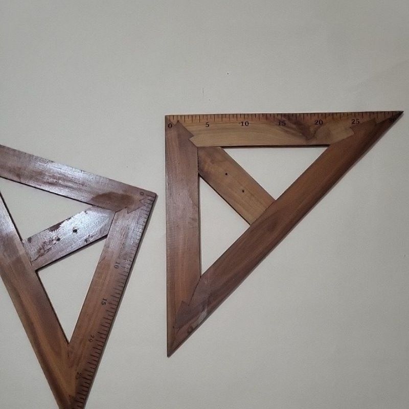 Jual Penggaris Kayu Segitiga | Shopee Indonesia