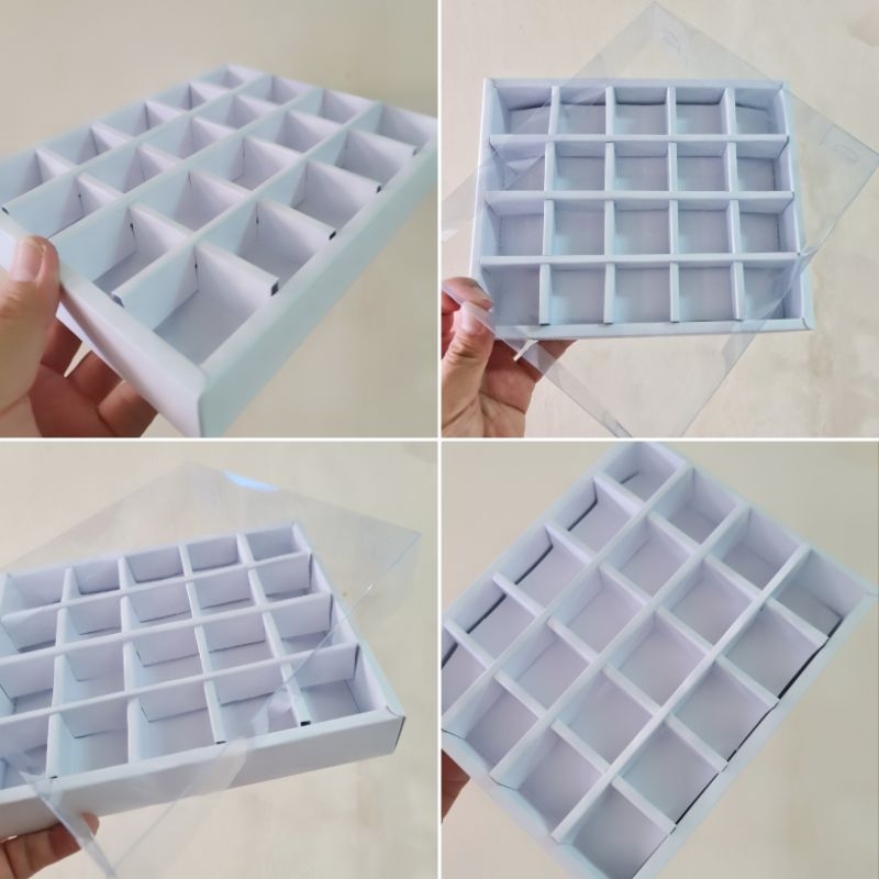 Jual Dus Mika Polos Nastar Bulat Sekat 20 uk. 3.5x3.5x3.5 cm ( 1 pack ...
