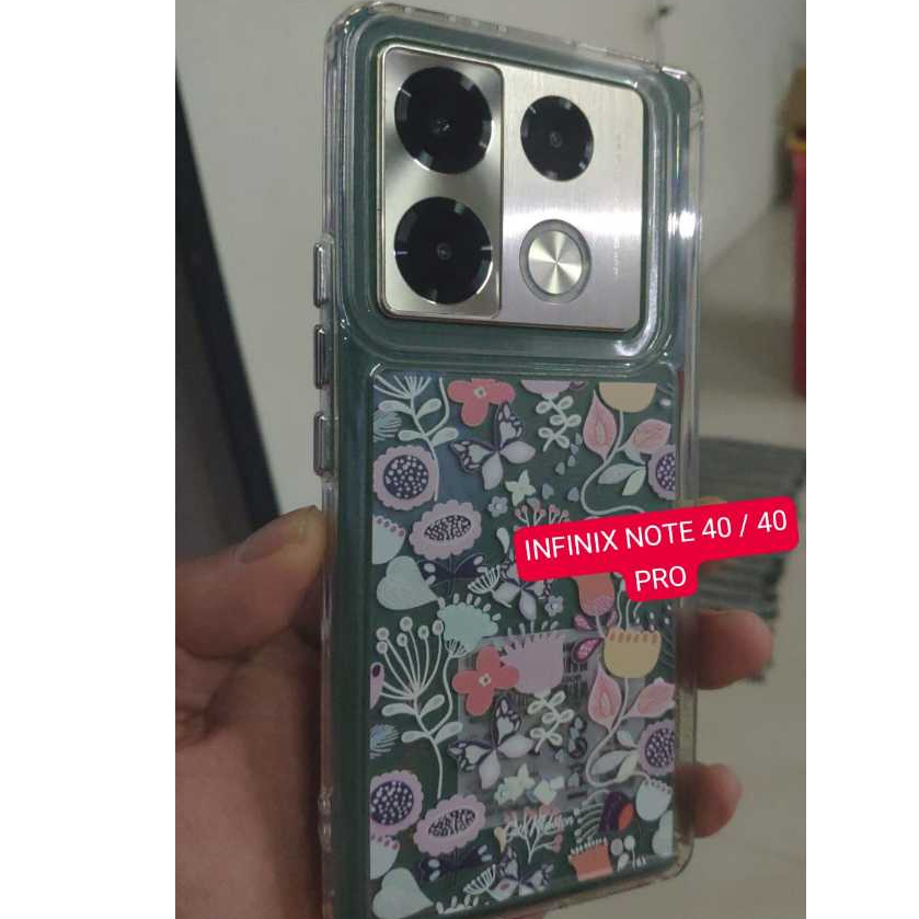 Jual Casing Infinix Note 40 / 40 Pro 5G Silikon Motif Bunga Cath ...