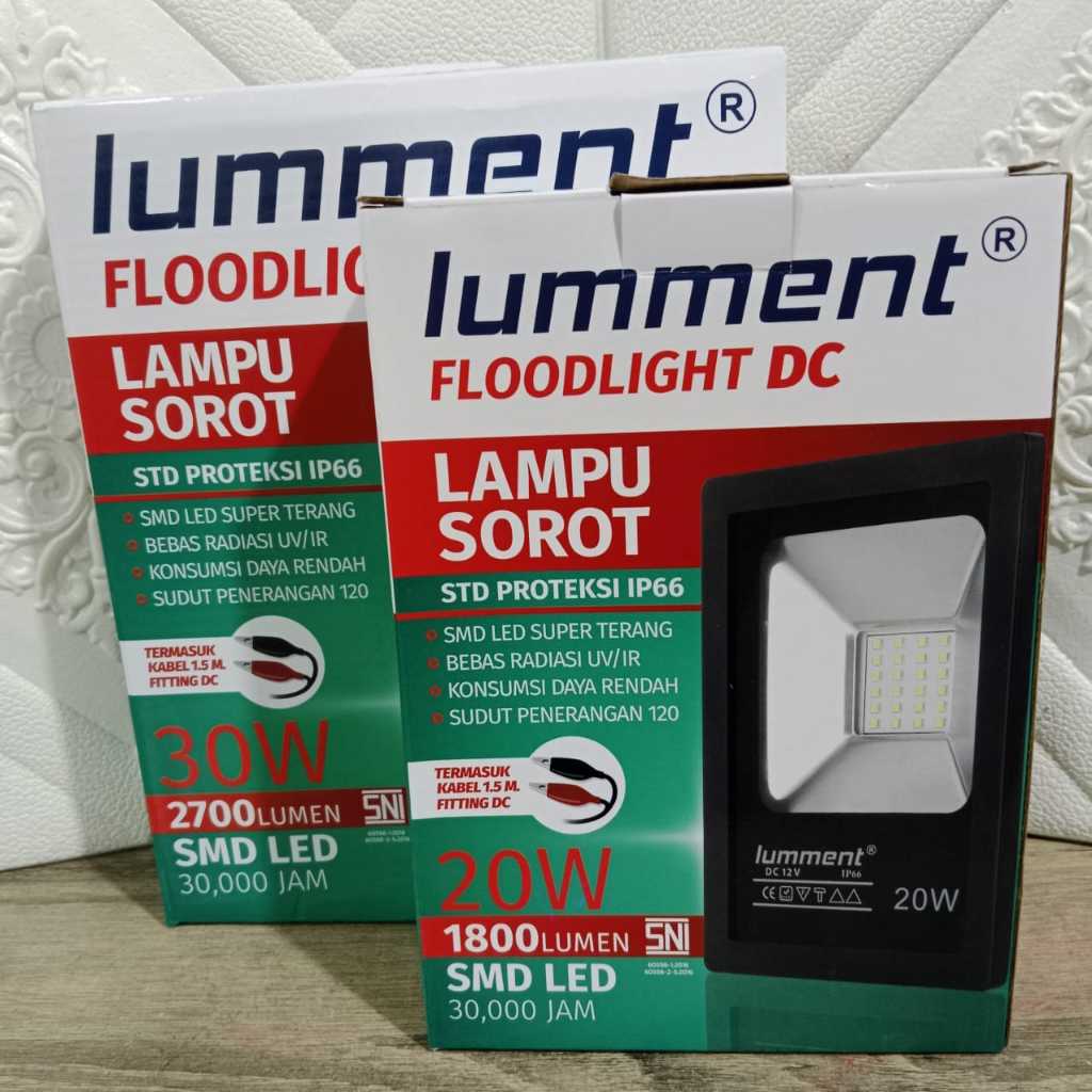 Jual LAMPU SOROT LED LUMMENT 20W/30W | LAMPU SOROT DC 12V | Shopee ...