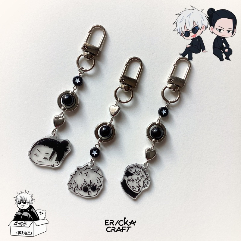 Jual KEYCHAIN PHONE CHARM JUJUTSU KAISEN SATORU GOJO AND GETO SUGURU ...