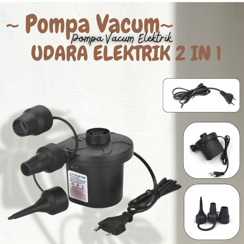 Jual Pompa Angin Listrik Vacuum ELEKTRIK 2 in 1 | Shopee Indonesia