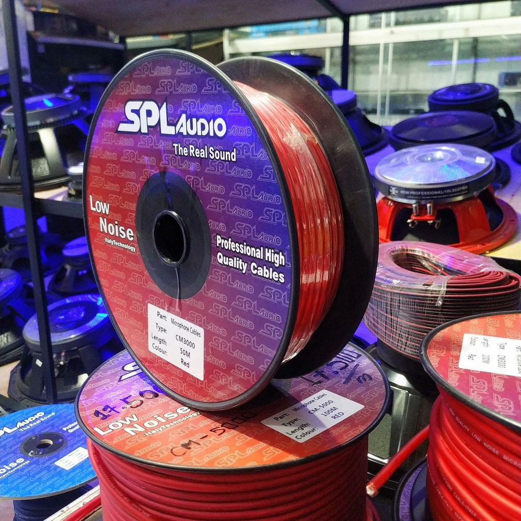 Jual kabel Microphone SPL AUDIO CM3000 CM 3000 1 ROL 50 METER Original ...
