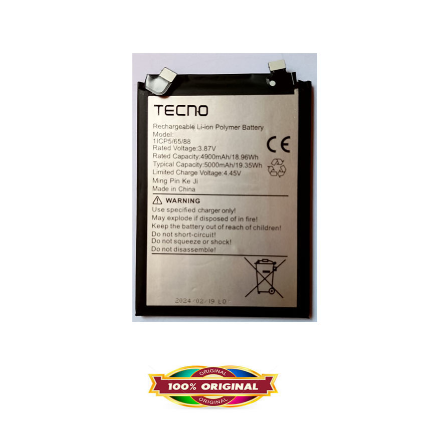 Jual Original Battery for Tecno Pova 5 Pro 5G 2023 - LH8n - 5000mAh - Garansi 1 Bulan | Shopee ...