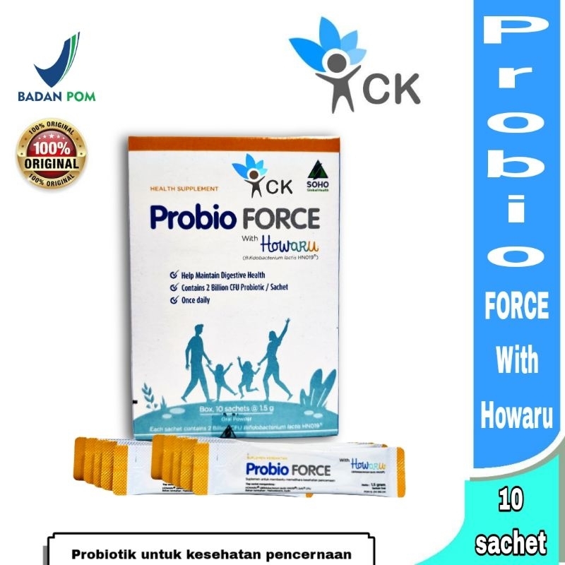 Jual PROBIO FORCE BOX ISI 10 with HOWARU suplemen kesehatan pencernaan | Shopee Indonesia