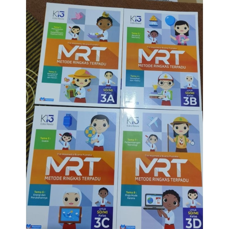 Jual BUKU MRT 3A-3D KELAS 3 SD PENERBIT MASMEDIA | Shopee Indonesia