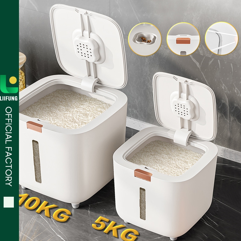 Jual Tempat Beras Kacang Rice Box D75/D84 Tempat Penyimpanan Makanan ...