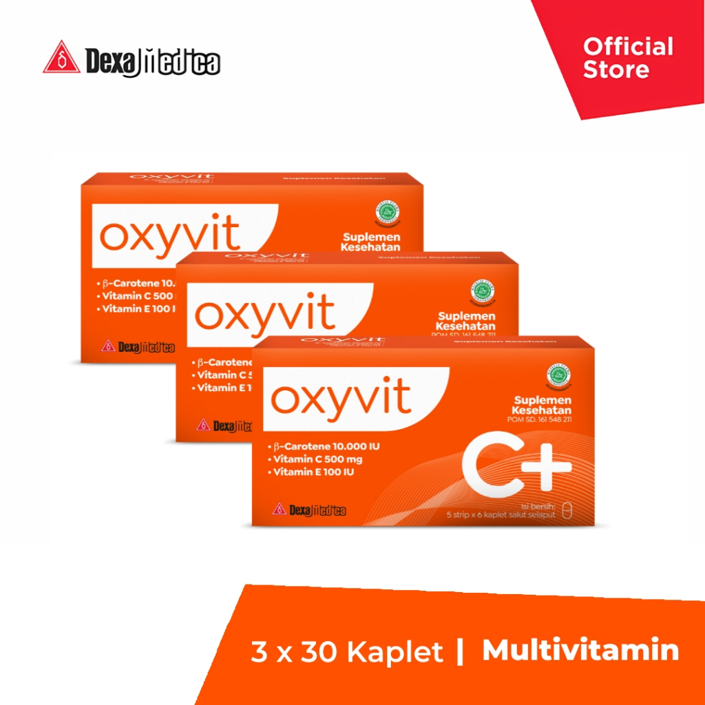Jual Oxyvit Multivitamin C++ 30 Kaplet - Triple Pack | Shopee Indonesia