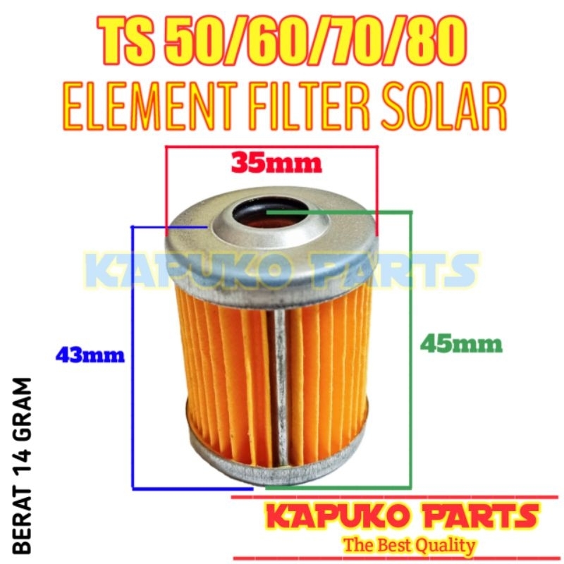 Jual TS50 TS60 TS70 TS80 SARINGAN SOLAR ELEMENT FUEL OIL STRAINER UNTUK ...