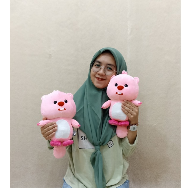 Jual Boneka Pinguin Pororo & Friend Loopy Pink | Shopee Indonesia