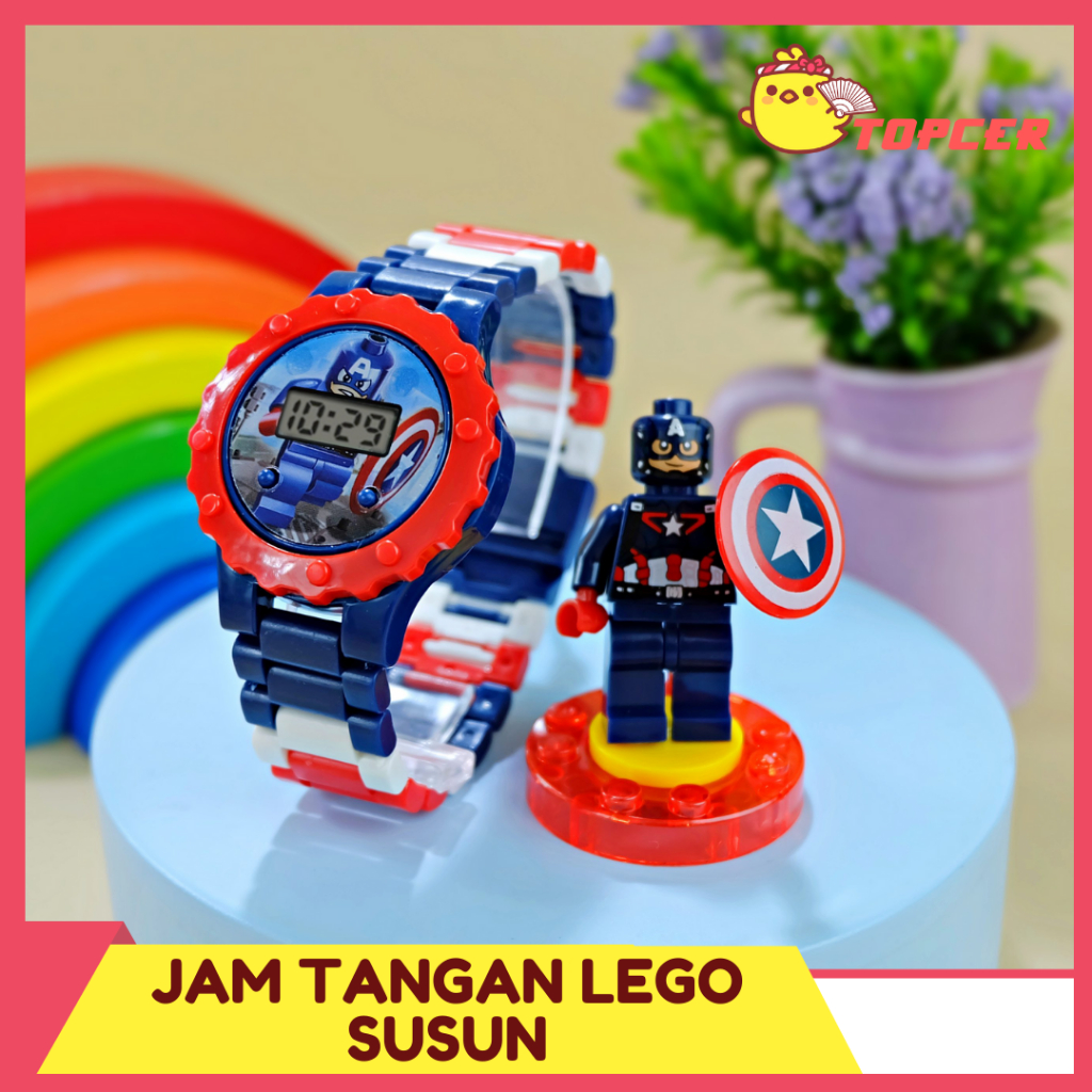 Jual Jam Tangan Anak Lego Murah Meriah Karakter CEWE COWO / Jam Tangan ...