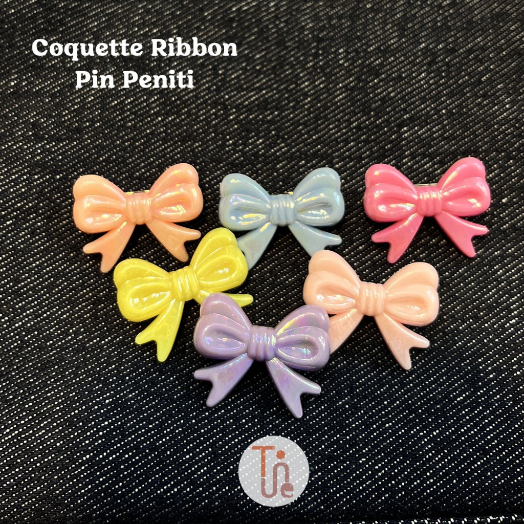 Jual Pin Coquette Aksesoris Pin Tas Bentuk Pita Peniti Tas Hiasan Pin ...