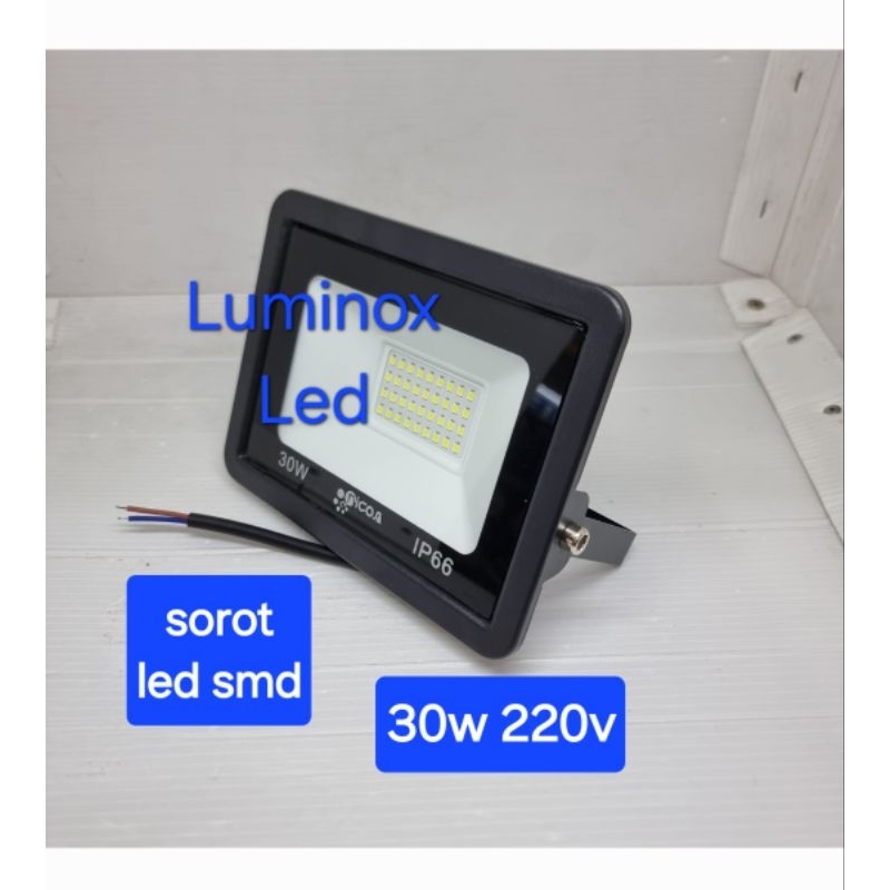 Jual lampu sorot led smd 30watt 30 w tembak led / light 30w 30 watt outdoor 220volt body tebal ...