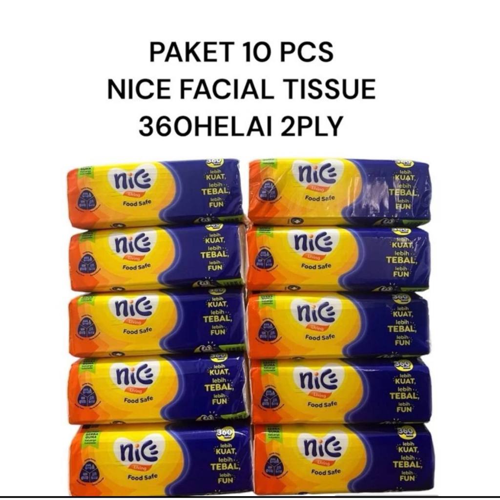 Jual Tissu Nice 360 Sheet isi 10 PCS | Shopee Indonesia