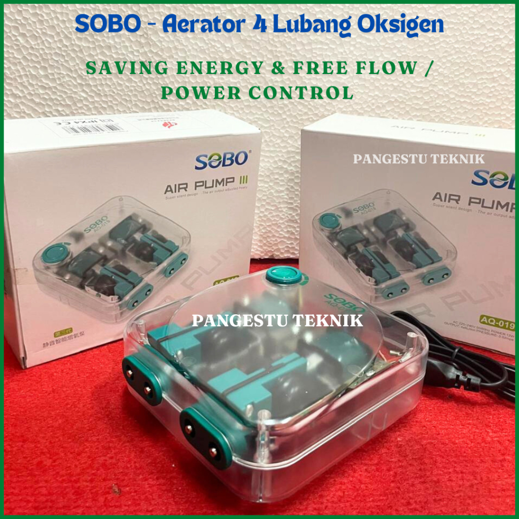 Jual Aerator 4 Lubang Oksigen Hemat Energi Setting Power Fleksibel / Pompa Udara Oksigen merk ...
