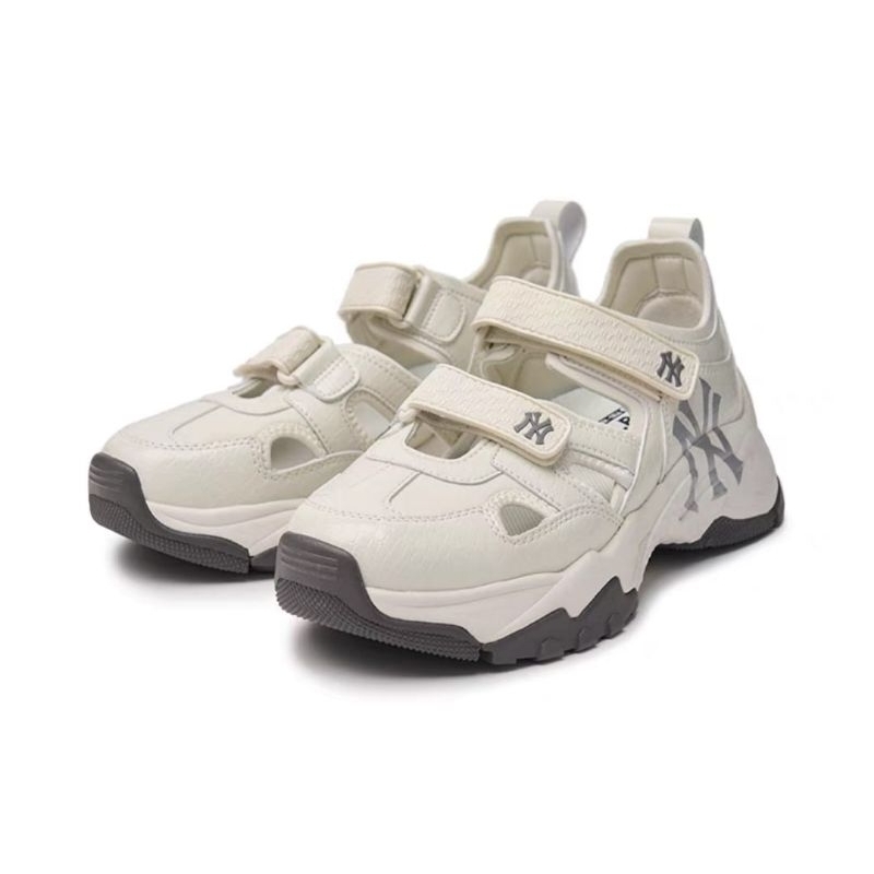 Jual Sepatu Sandal MLB Bigball Chunky NY Yankees Mask Lux White / MLB ...
