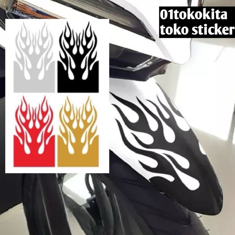 Jual Sticker cutting api buat spakbor motor matic bebek atau lainya ...