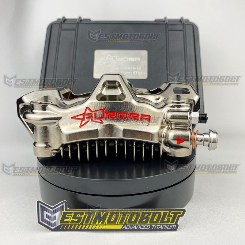 Jual KALIPER MONOBLOK AURORA 4P KANAN KIRI PITCH 100mm | Shopee Indonesia