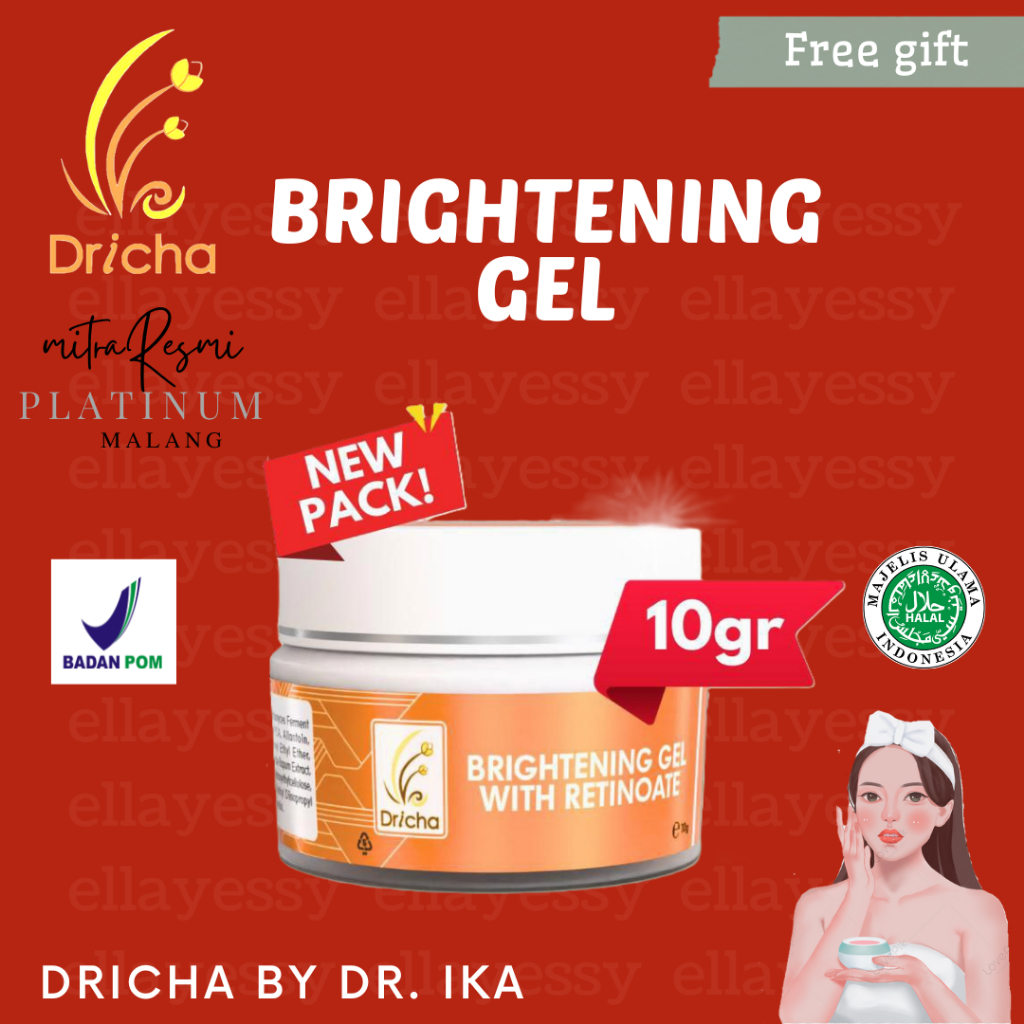 Jual DRICHA BRIGHTENING GEL WITH RETINOATE Mitra Resmi Platinum Malang ...